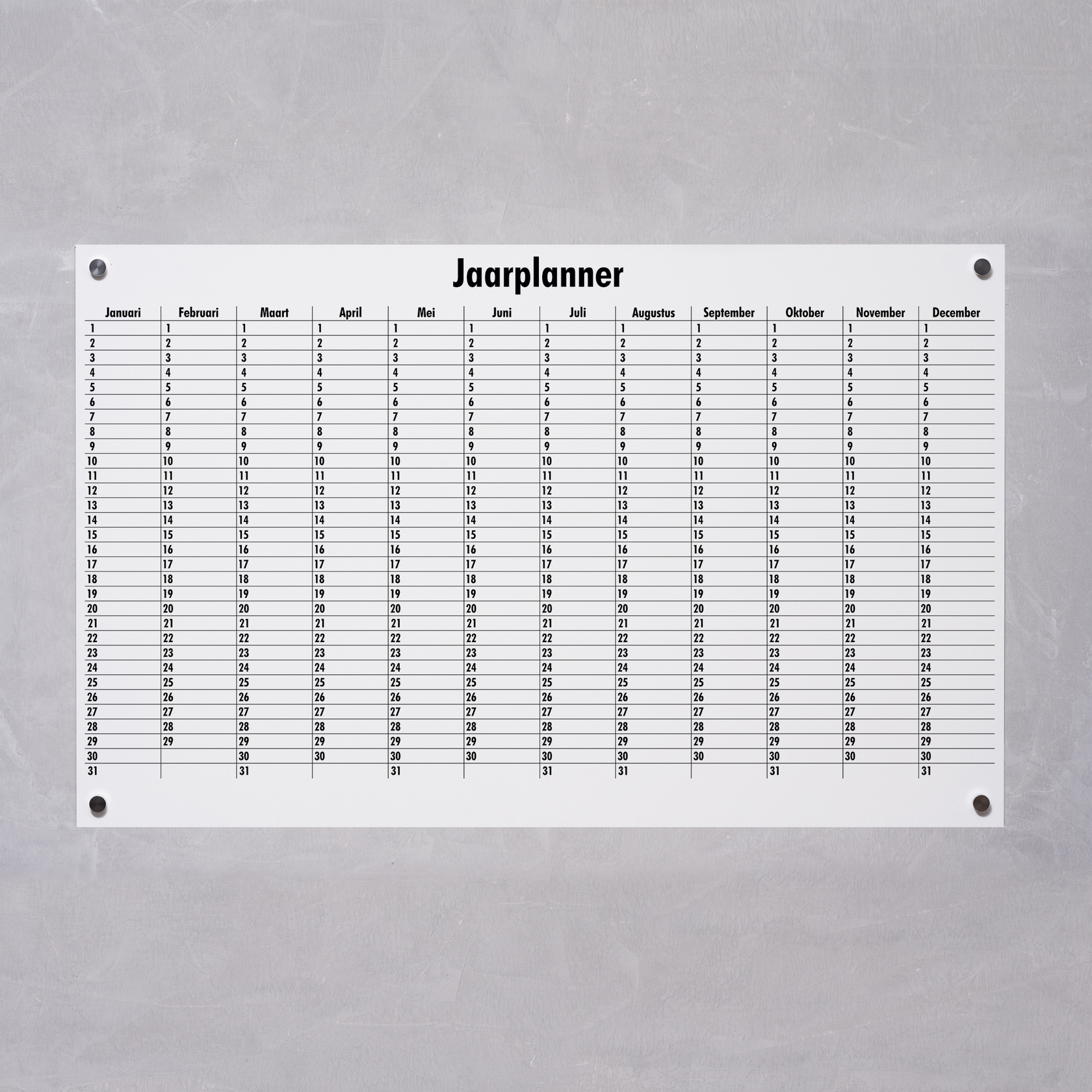 Magnetische jaarplanner kopen? Je vindt het bij WireDesign