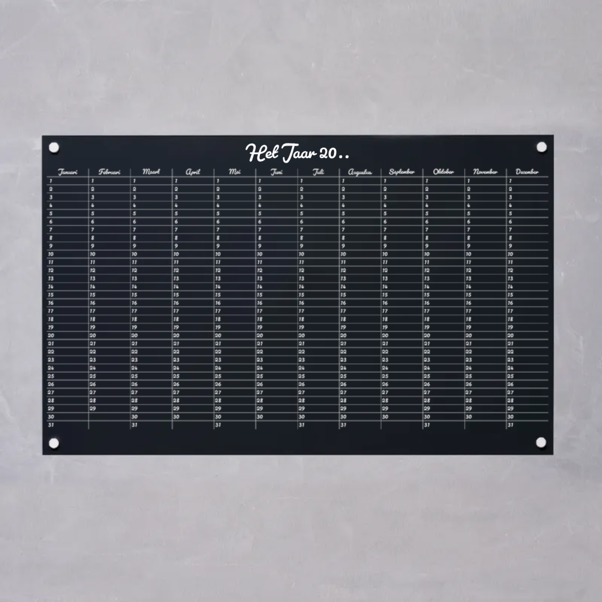 Magnetische Jaarplanner – WireDesign